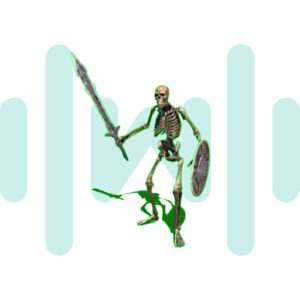 Skeleton Banging Shield SoundBoard - Meme Sound Buttons